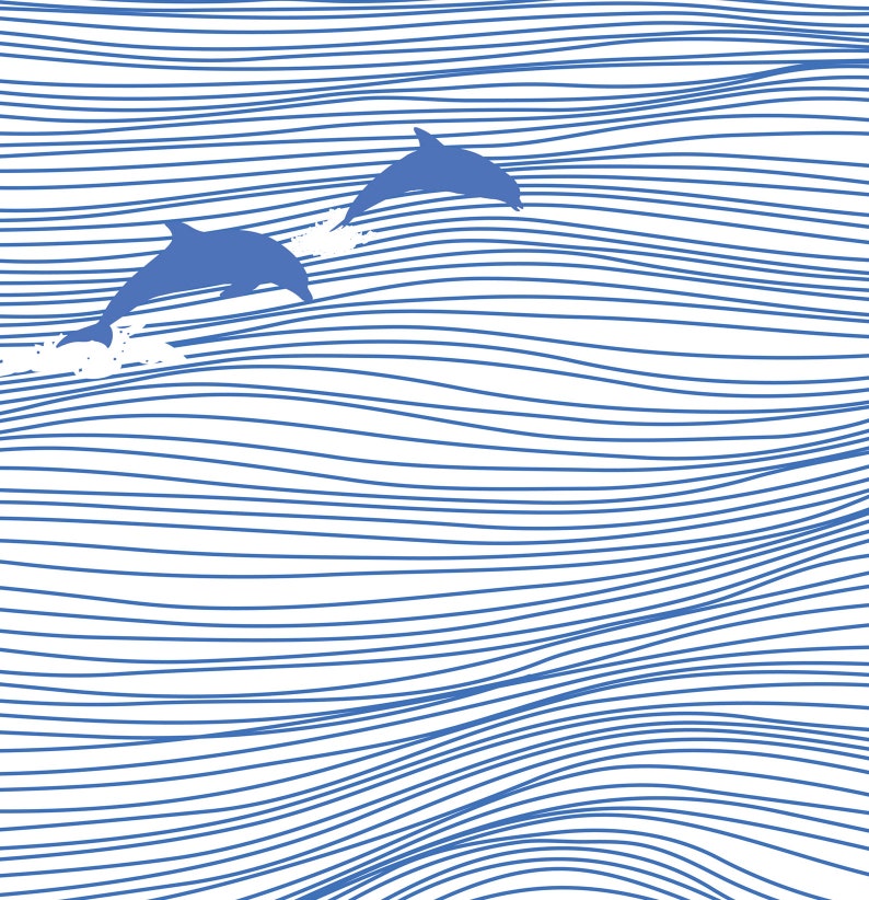 Sea Line Art Ocean Line Art Waves Line Art Waves Minimal | Etsy