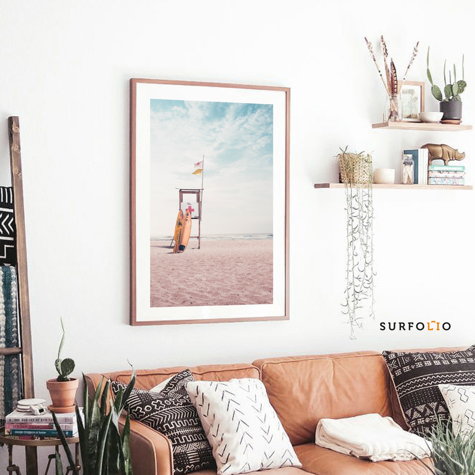 Yellow Surfboard Print Beach Art Decor Printable Poster Dorm - Etsy