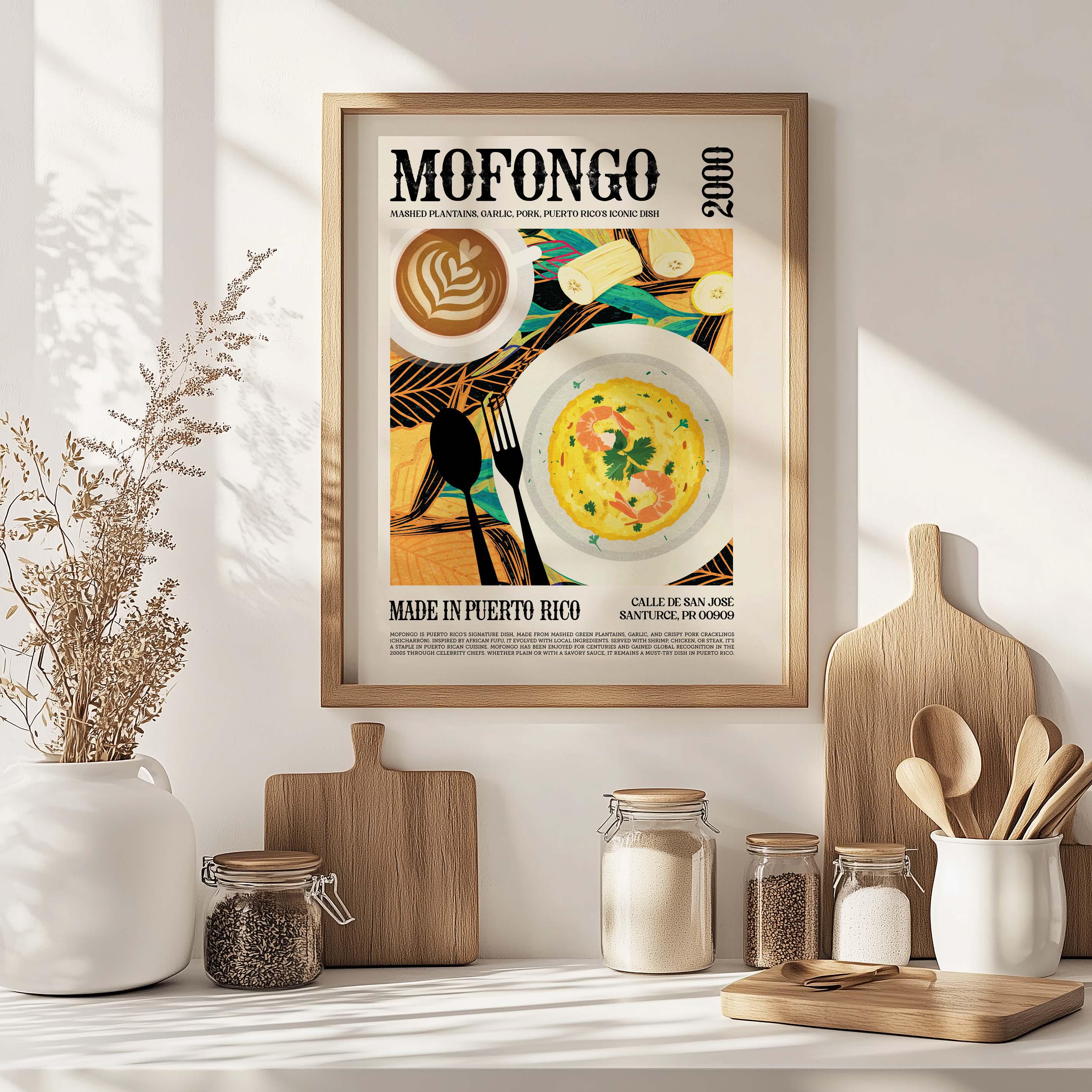 Mofongo Print Puerto Rico Food Caribbean Flavor National Food Latin ...