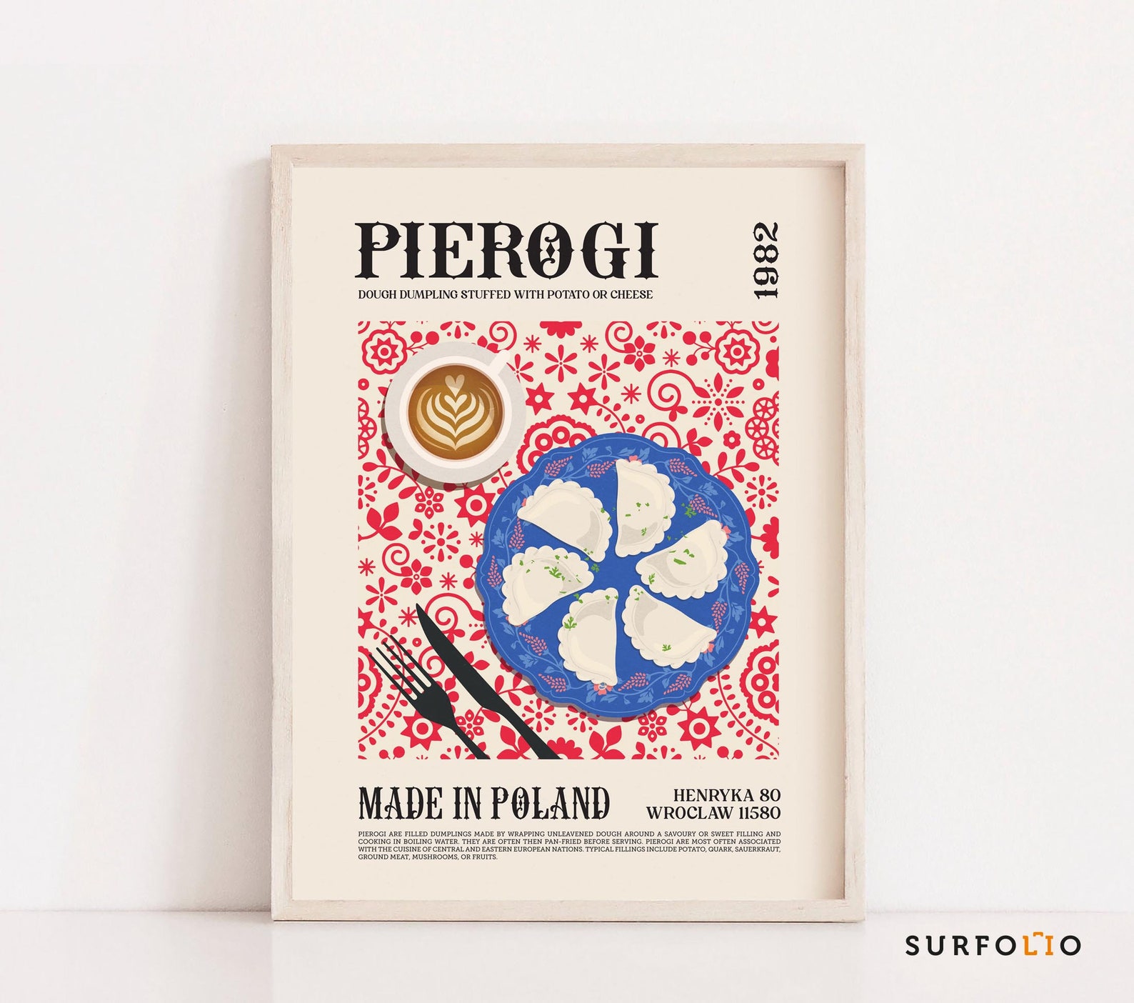 Pierogi Art Print Pierogi Poster Pierogi Dumpling Poland - Etsy