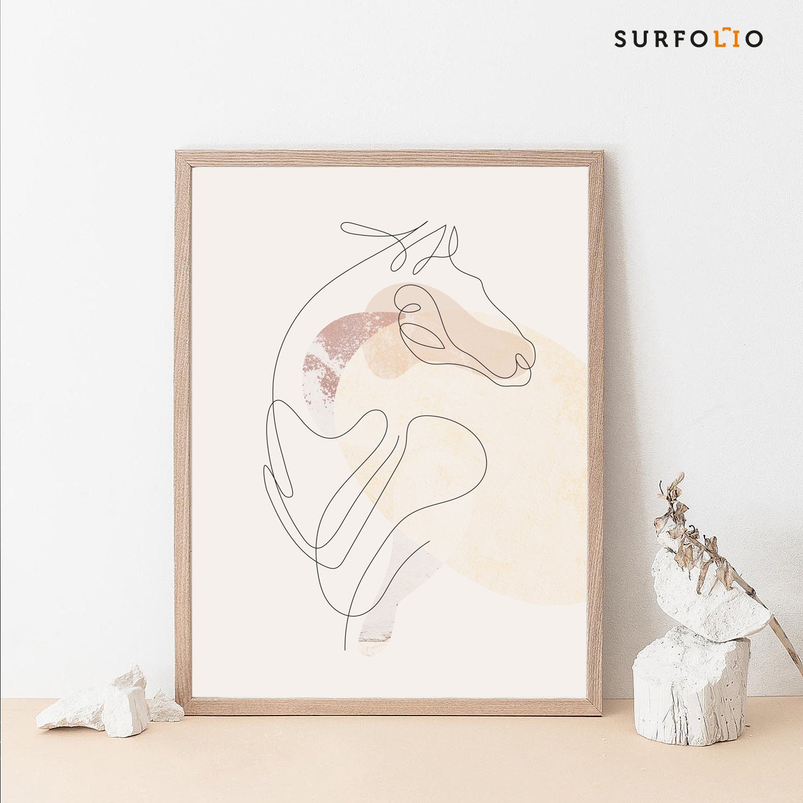 Horse Simple Line Horse Drawing Line Minimal Horse Line Horse | Etsy