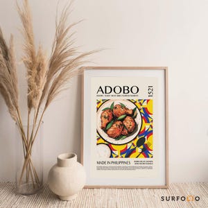 Filipino Adobo Food Print Philippines Wall Art Filipino Food Poster ...