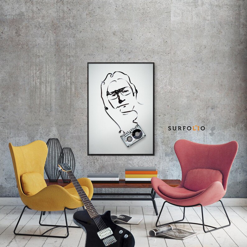 Bono U2 Bono Poster U2 Lyrical Art Print U2 Music Poster Wall | Etsy