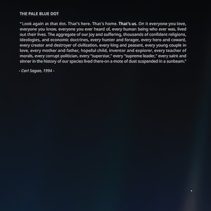 Carl Sagan Pale Blue Dot Print NASA Print Astronomy Print Voyager 1 ...