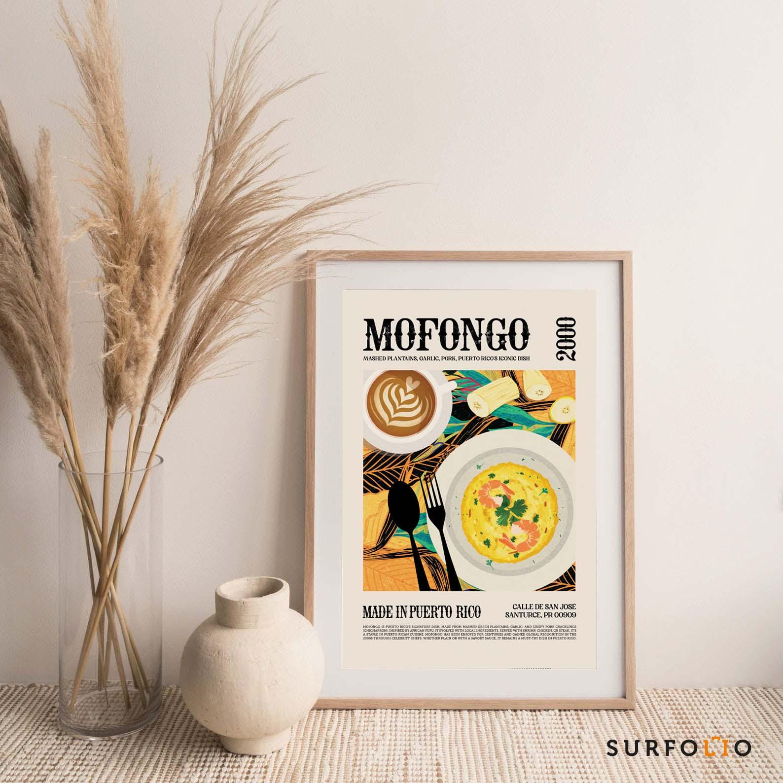 Mofongo Print Puerto Rico Food Caribbean Flavor National Food Latin ...