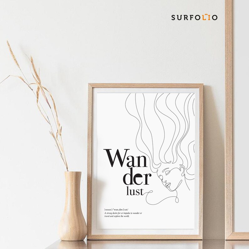 Wanderlust Print Travel Quotes Poster Typo Quotes Poster Typo - Etsy