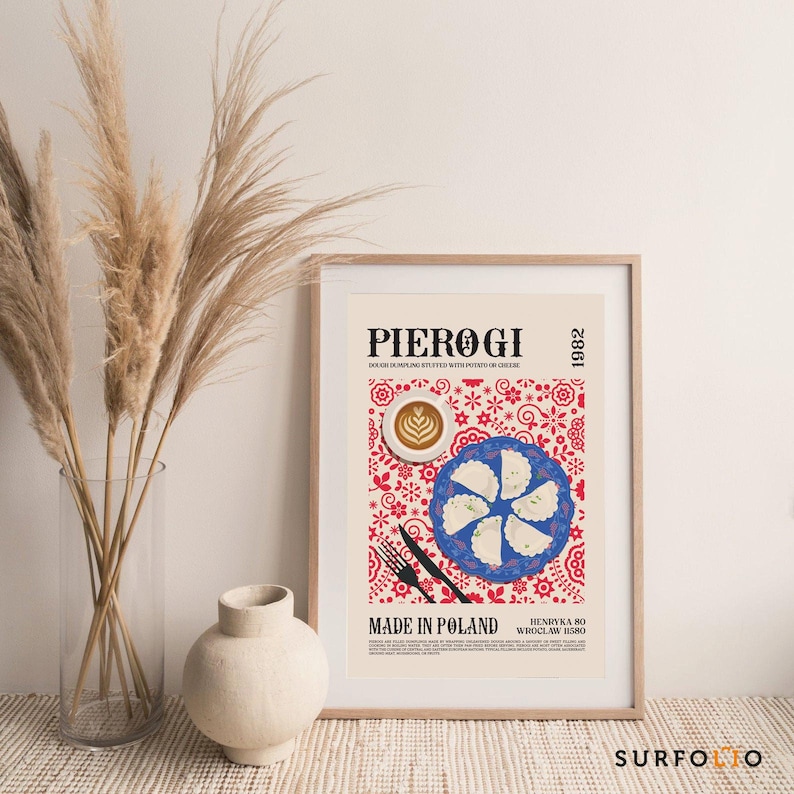 Pierogi Art Print, Pierogi Poster, Pierogi Dumpling, Poland Dumpling ...