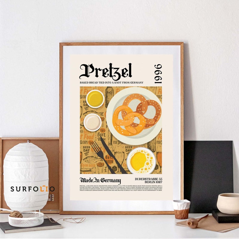 Poster german cuisine - Etsy Nederland