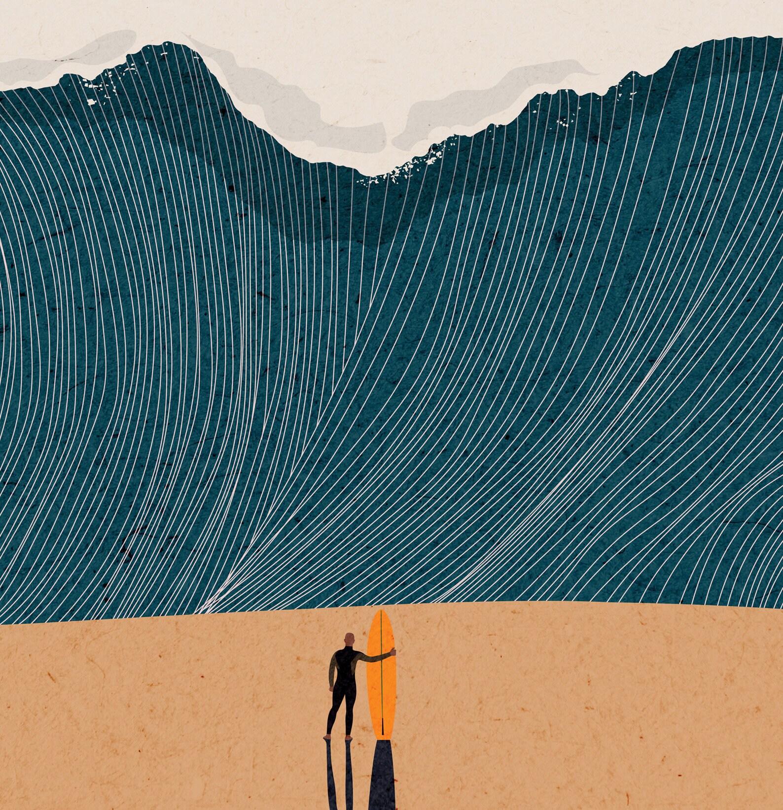 Waves Line Art Waves Line Minimal Waves Line Print Surfing - Etsy