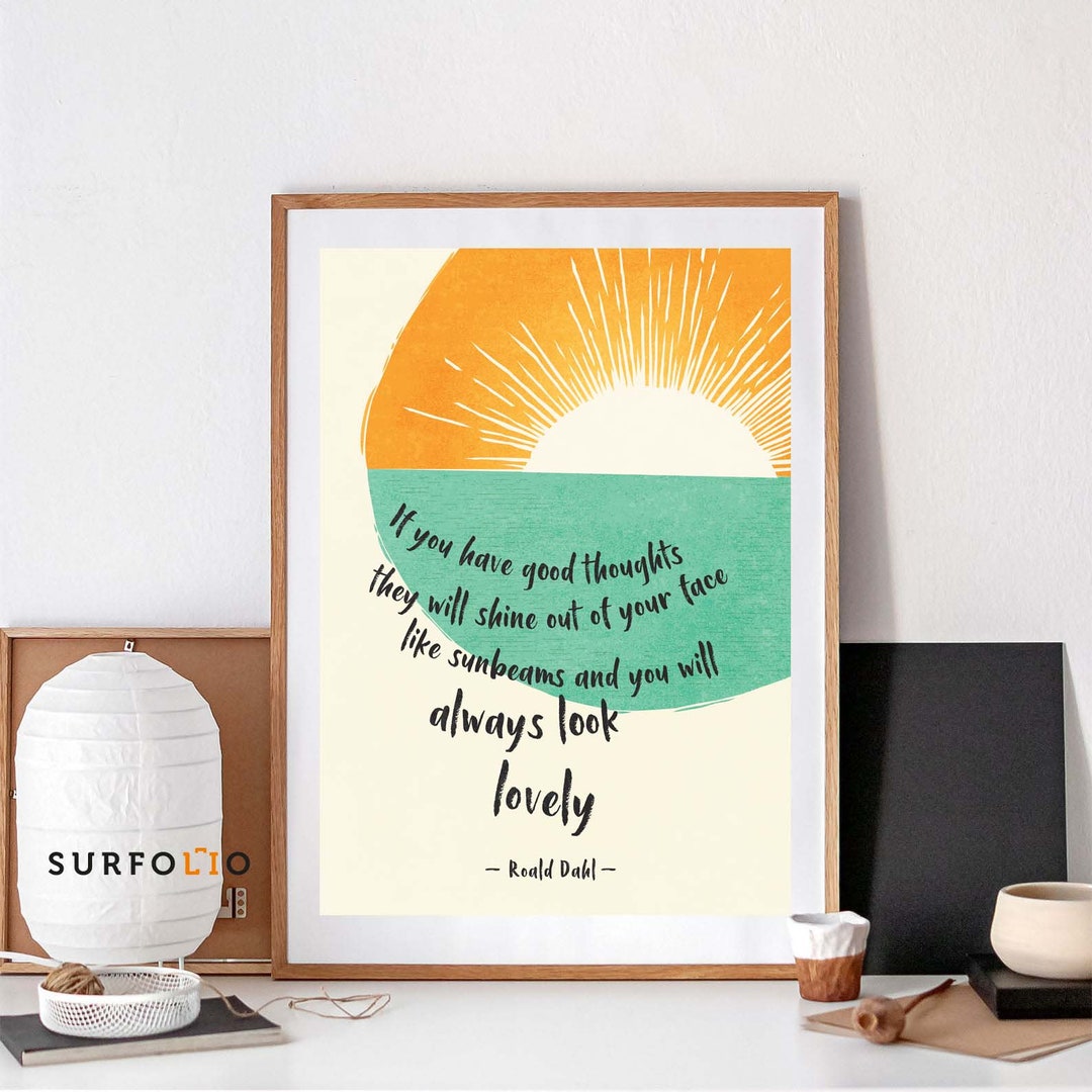 Roald Dahl Print Roald Dahl Quote Inspiration Quote Motivate Quote ...