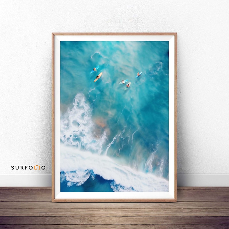 Aerial Surfers Print - Etsy