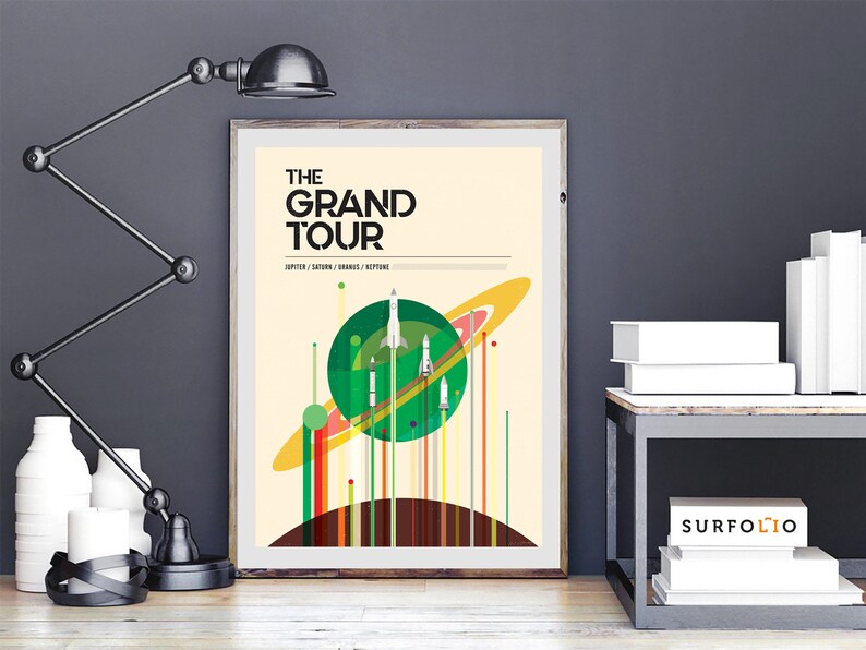 The Grand Tour Nasa Poster Grand Tour Vintage NASA Voyager - Etsy