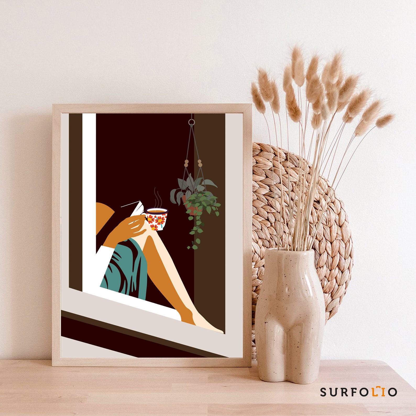 Women Reading Art Female Read Book Girl and Book Poster - Etsy