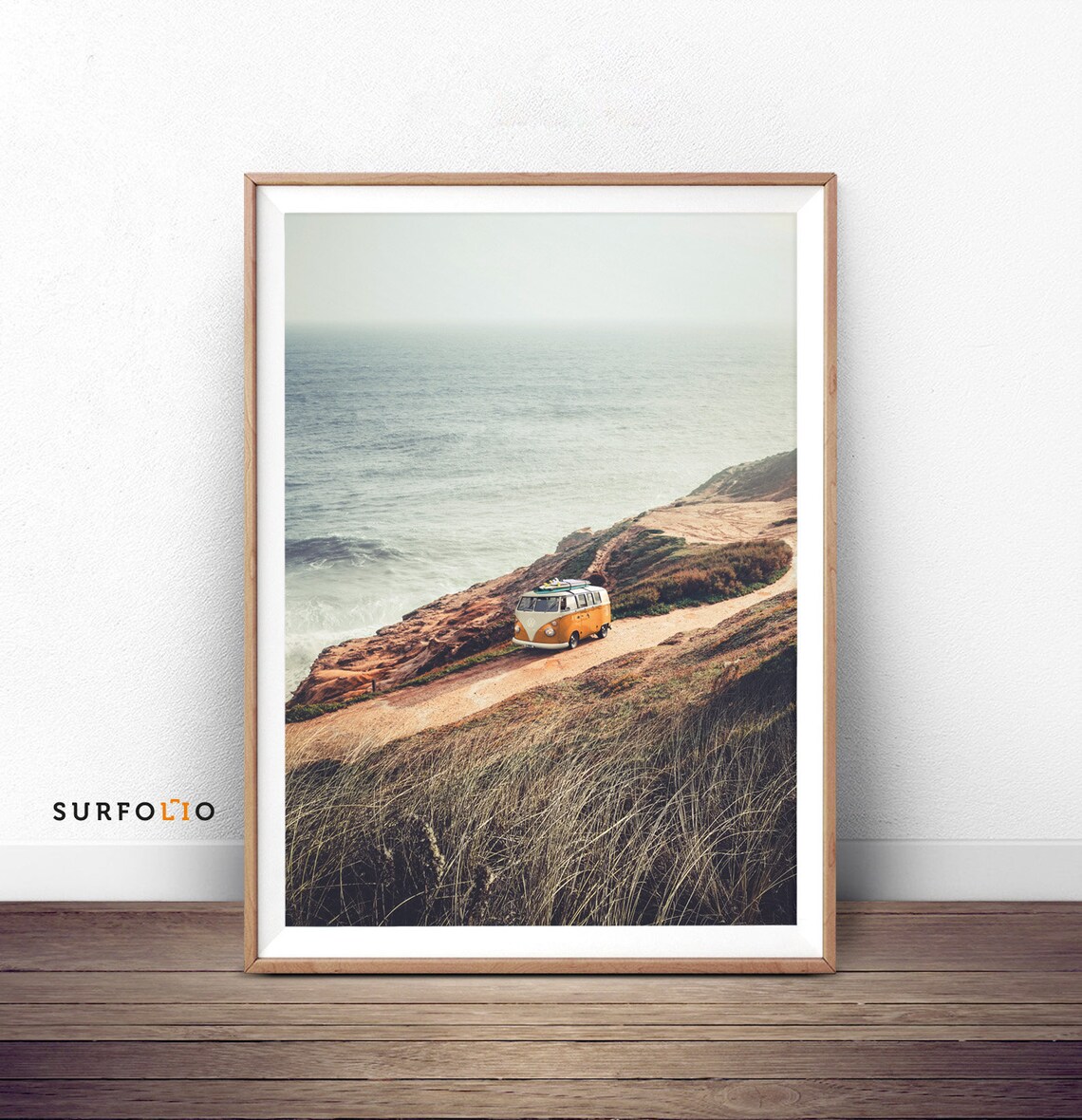 Surfboard Print Retro Surf Van Print Combi Van Surfboard - Etsy