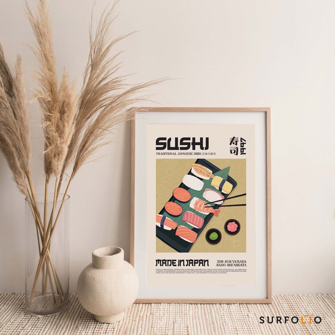 Sushi Print Sushi Art Sushi Poster Sushi Art Display - Etsy