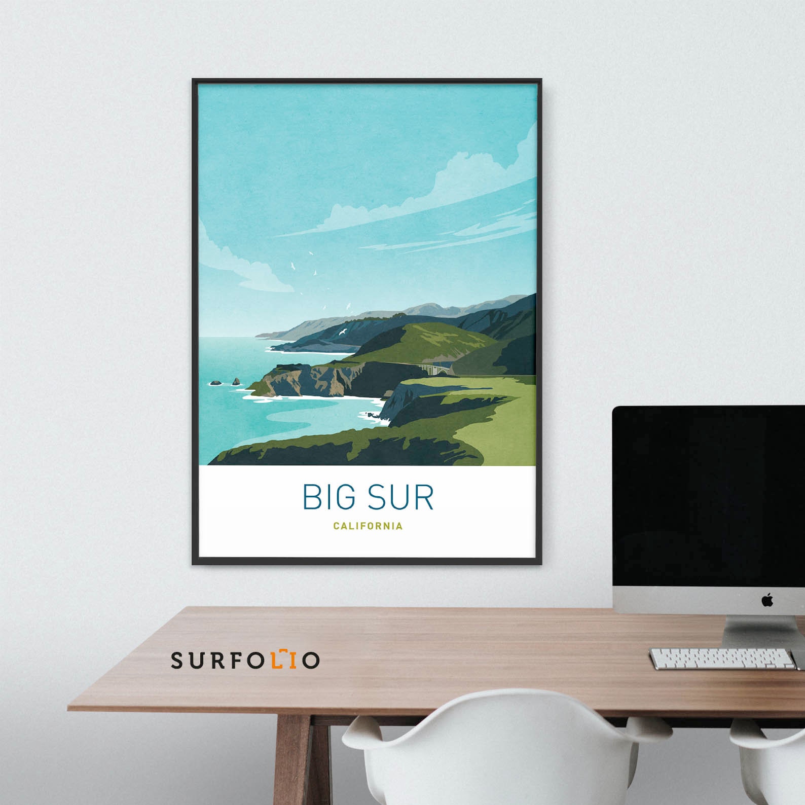Big Sur California Big Sur Poster Big Sur Coastal Big Sur - Etsy