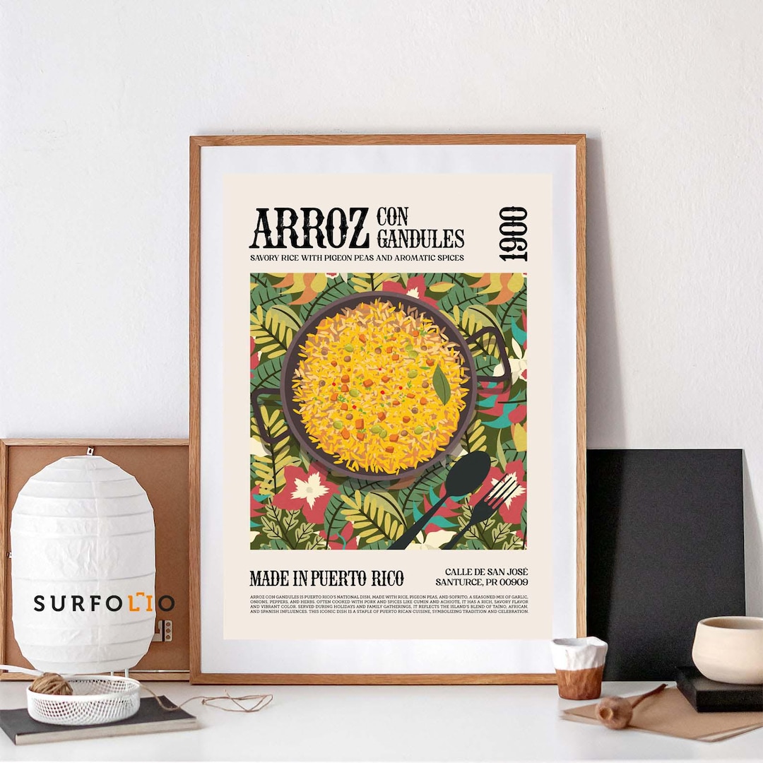 Puerto Rico Arroz Con Gandules Food Caribbean Flavor National Food ...