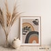 Boho Floral Illustration Boho Leaf Poster Boho Rainbow Poster Plant ...