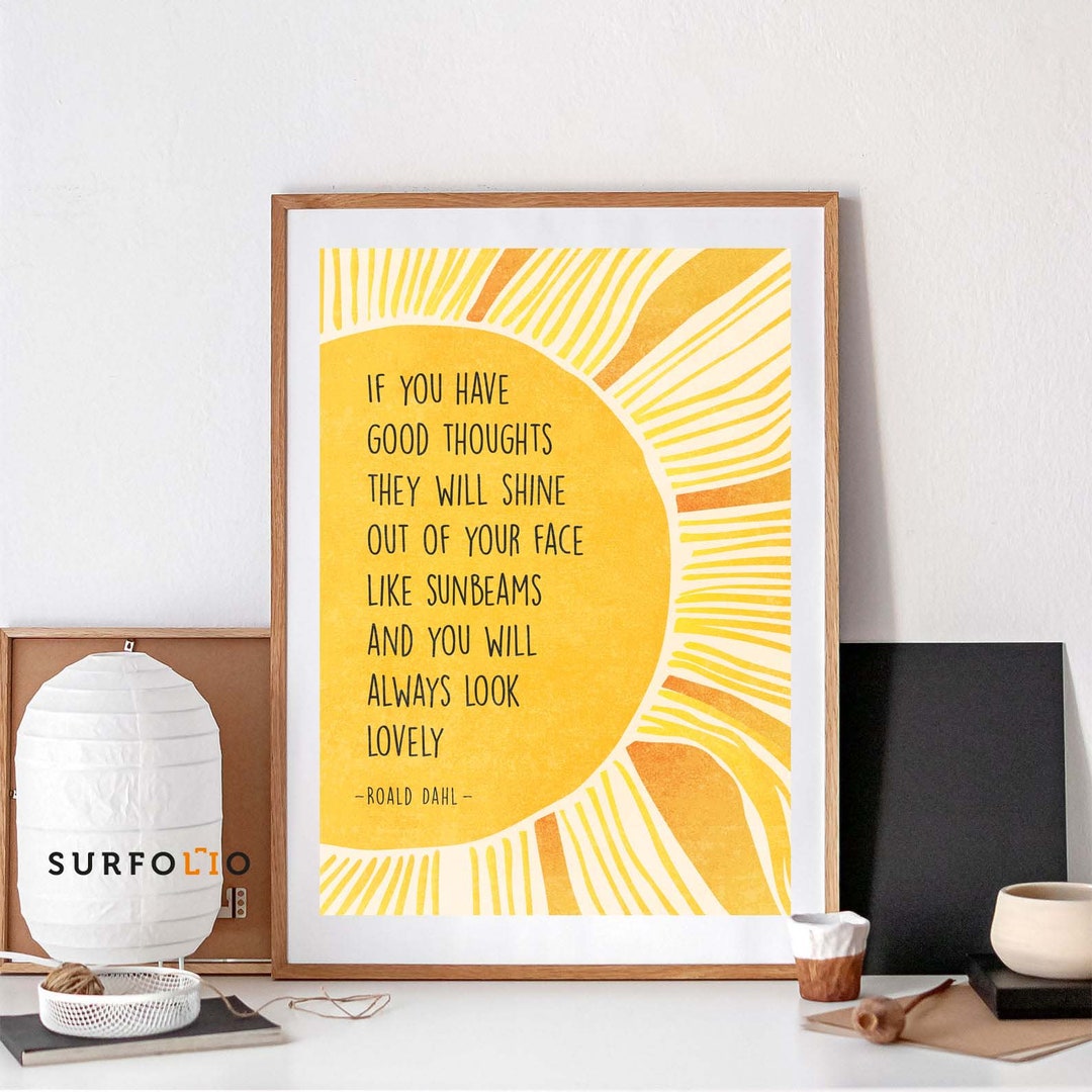 Roald Dahl Print Roald Dahl Quote Inspiration Quote Motivate Quote ...