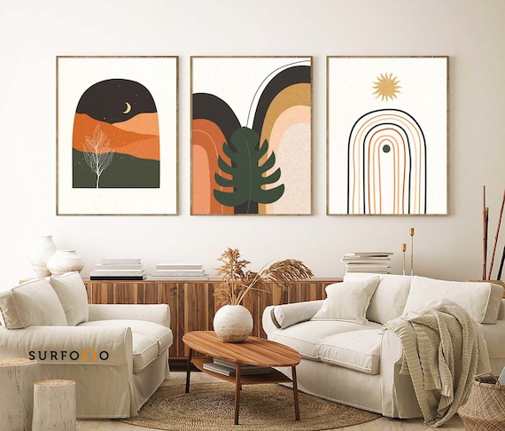 Boho Sun Poster Boho Rainbow Poster Boho Desert Print - Etsy