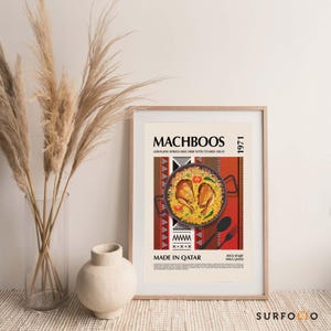 Qatar Machboos Food Wall Art Traditional Qatari Middle Eastern Food ...