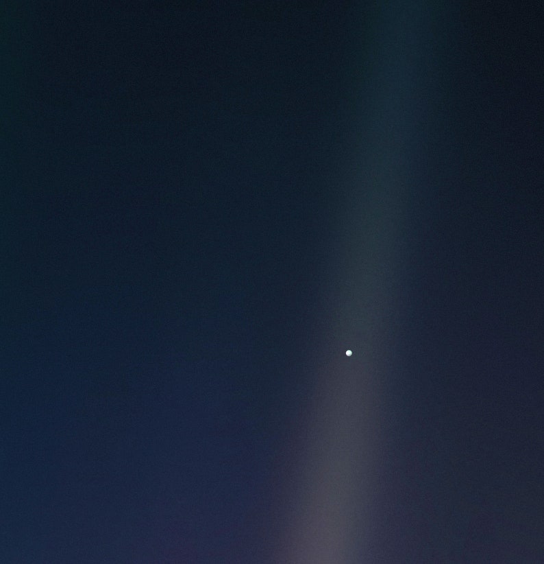 Carl Sagan Pale Blue Dot Print NASA Print Astronomy Print | Etsy