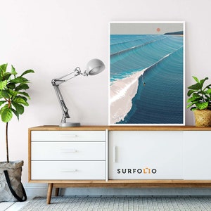 Waves Line Art, Waves Line Minimal, Waves Line Print, Surfing Waves ...