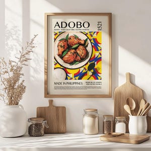 Filipino Adobo Food Print Philippines Wall Art Filipino Food Poster ...