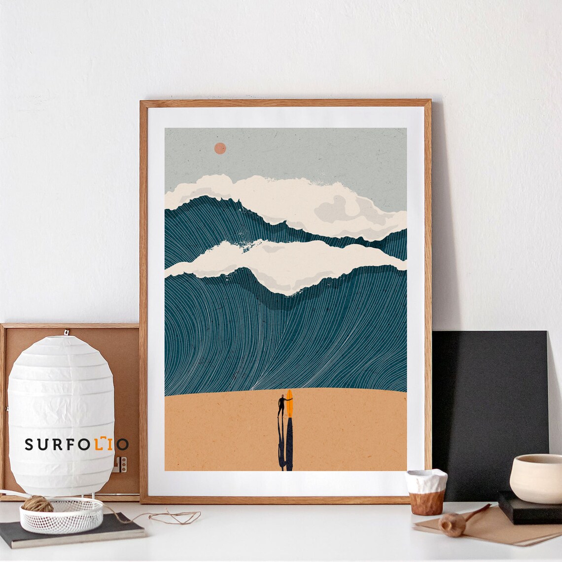 Waves Line Art Waves Line Minimal Waves Line Print Surfing - Etsy