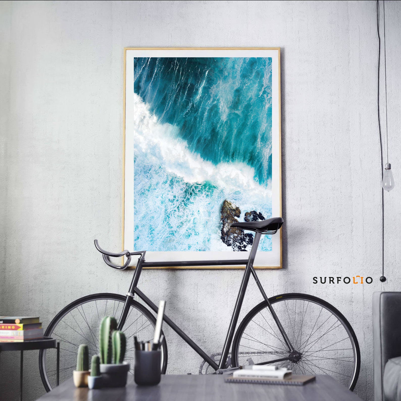 Turquoise Waves Art, Aerial View Waves, Aerial Ocean Waves, Ocean Foam ...