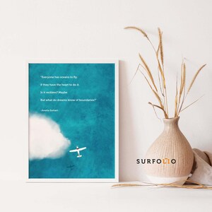 Amelia Earhart Print, Amelia Quotes Poster, Life Quotes Minimal, Amelia ...