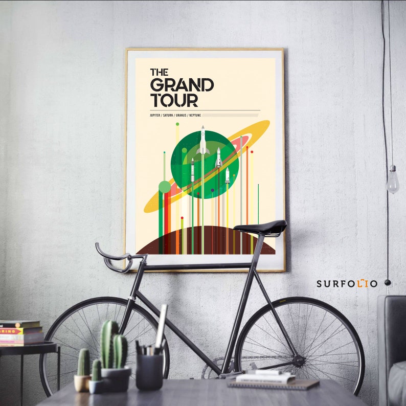 The Grand Tour Nasa Poster Grand Tour Vintage NASA Voyager - Etsy