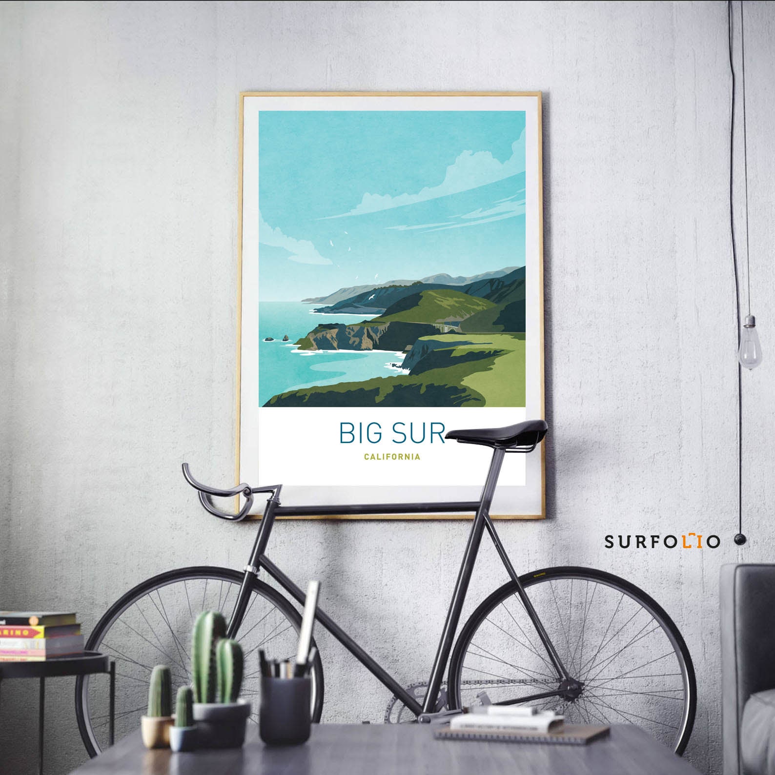 Big Sur California Big Sur Poster Big Sur Coastal Big Sur - Etsy