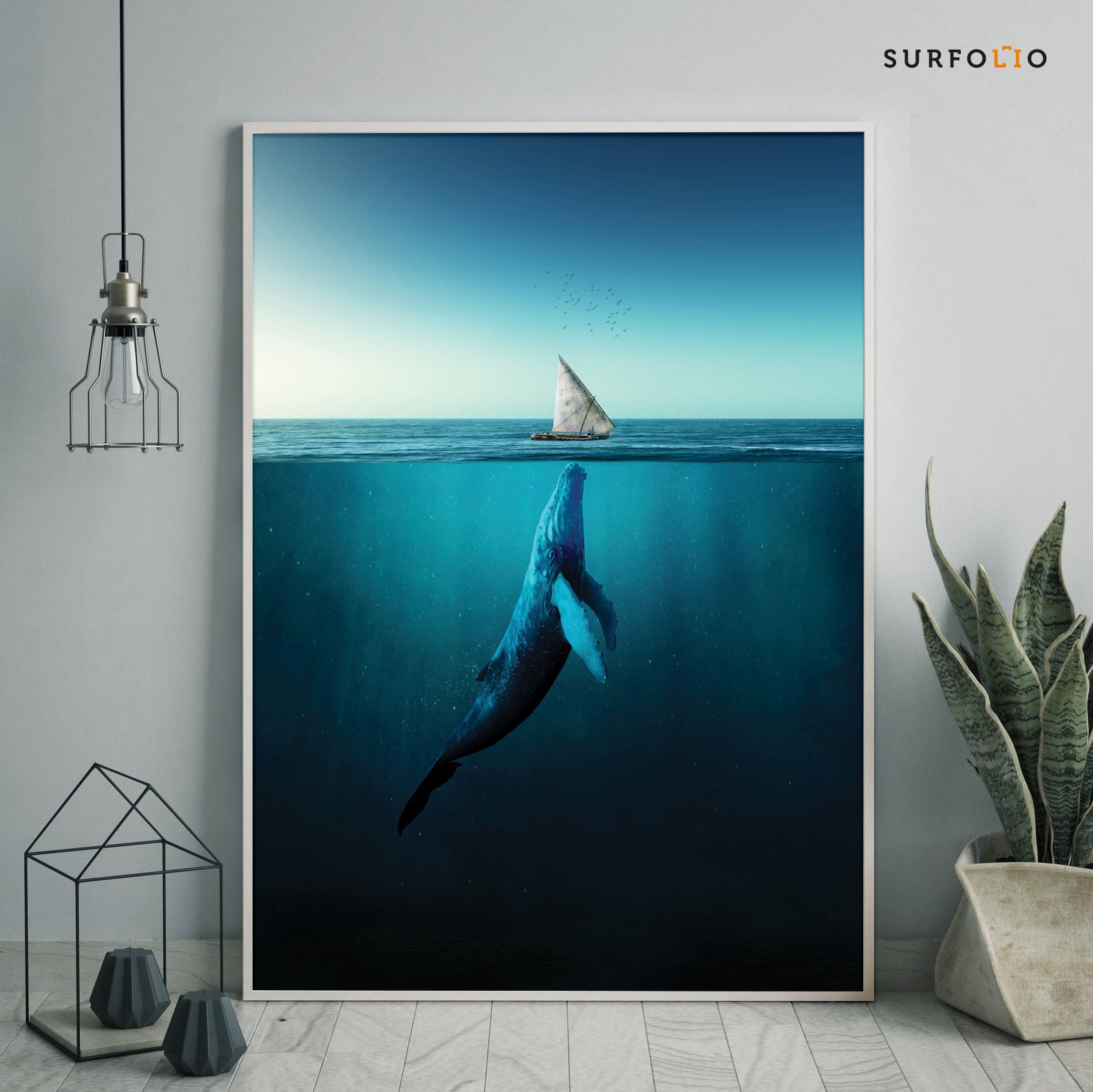 Whale Printable Whale Print Poster Blue Whale Art Whale | Etsy