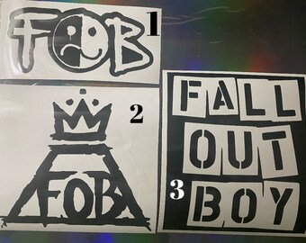 Punk Rock Decals Emo Music Stickers My Chemical Romance Fall Out Boy ...