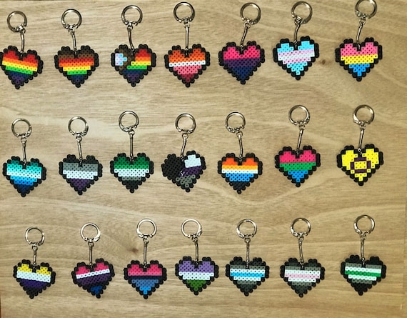 Pride Perler Keychains - Etsy