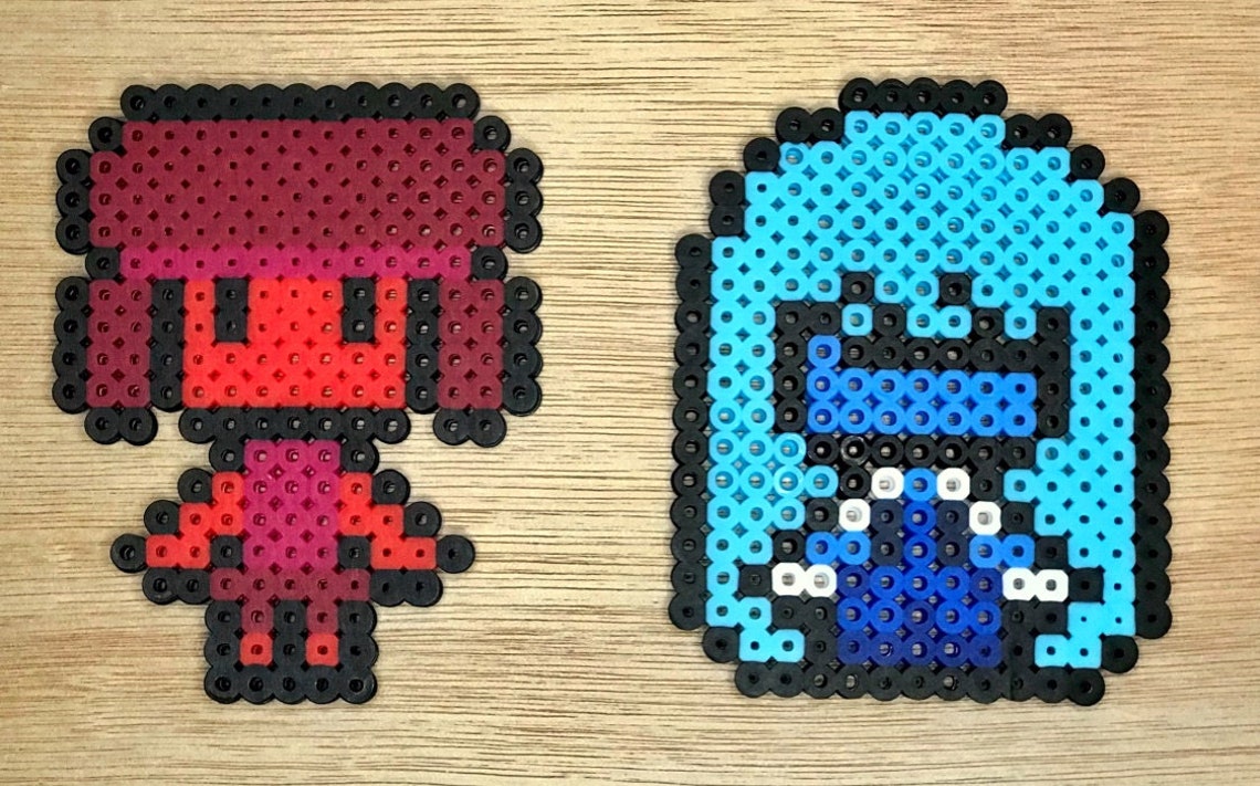 Ruby and Sapphire Perler Bead Sprites (magnet Optional) - Etsy