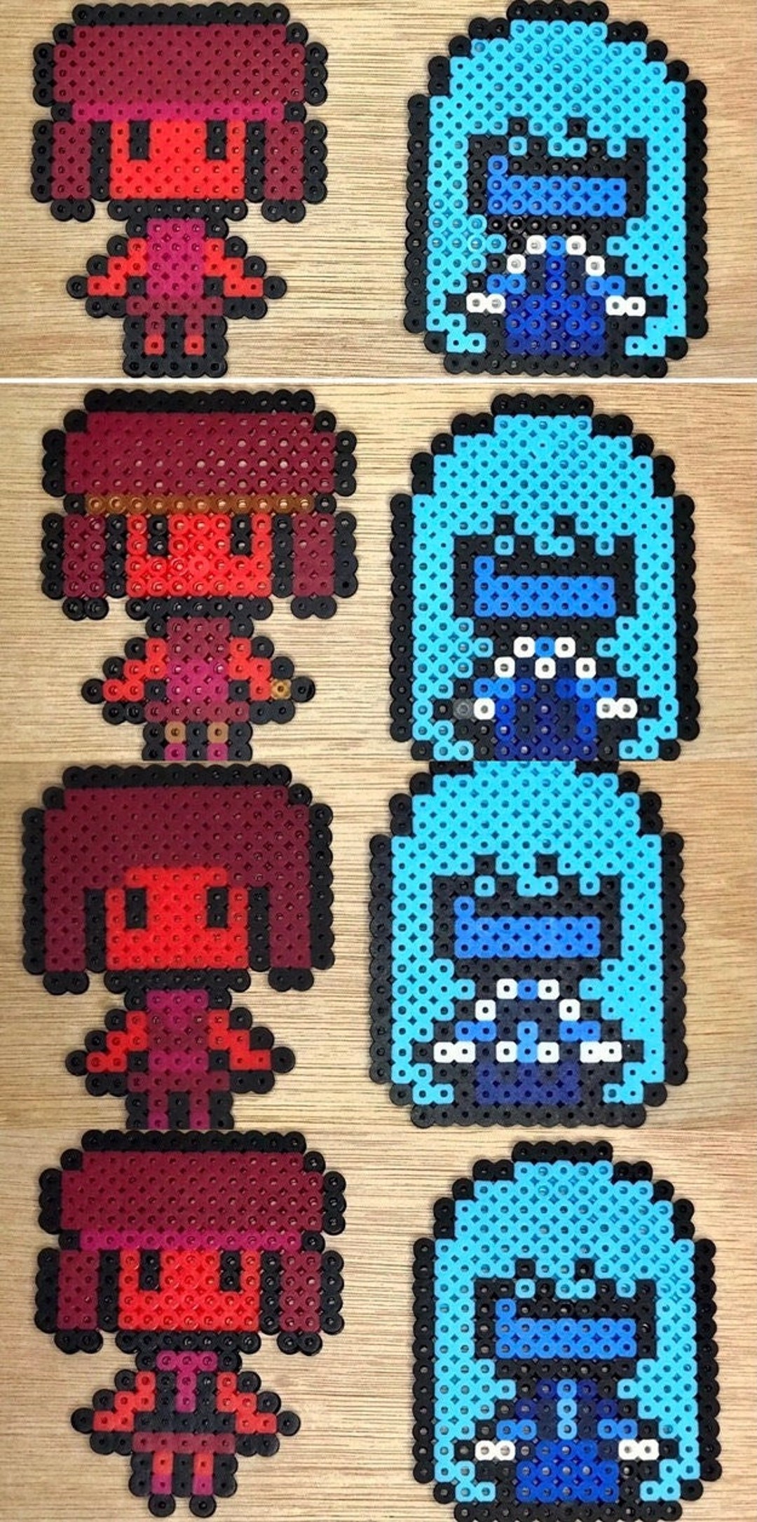 Ruby and Sapphire Perler Bead Sprites (magnet Optional) - Etsy