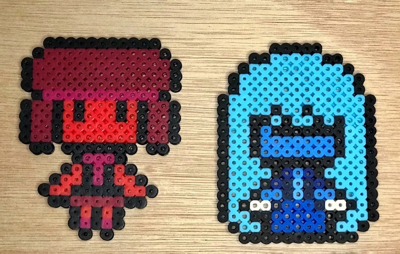 Ruby and Sapphire Perler Bead Sprites - Etsy