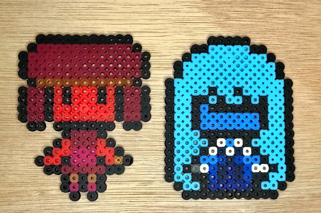 Ruby and Sapphire Perler Bead Sprites - Etsy