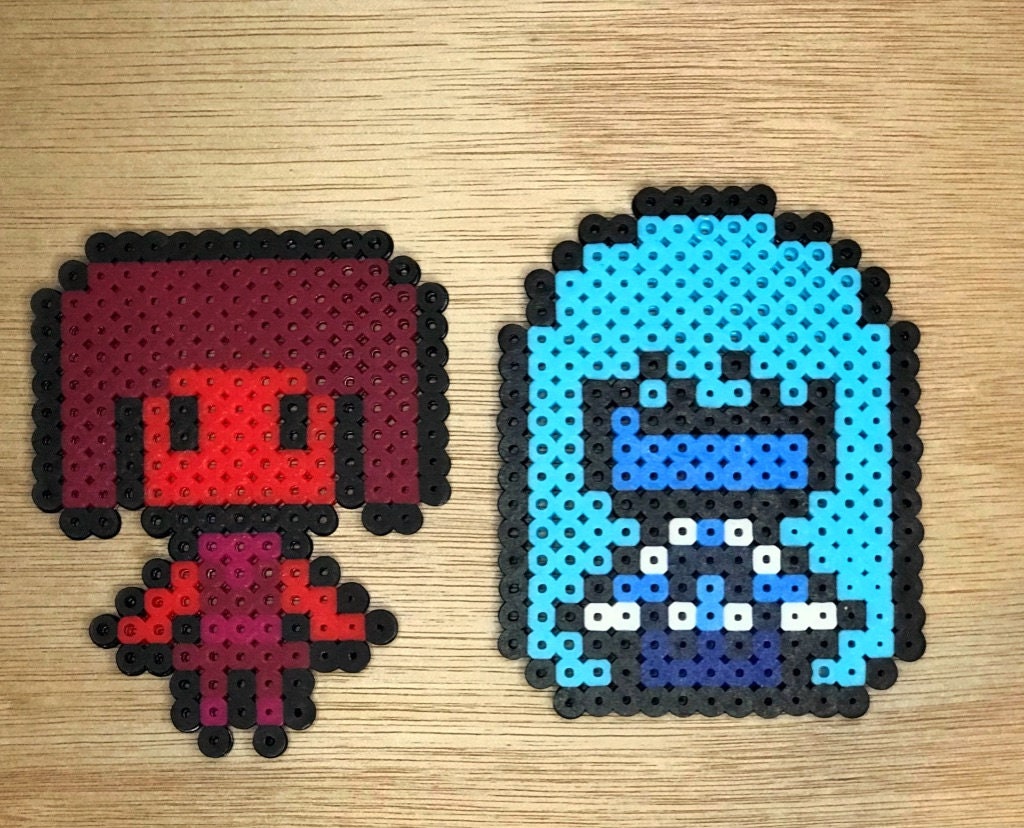 Ruby and Sapphire Perler Bead Sprites - Etsy
