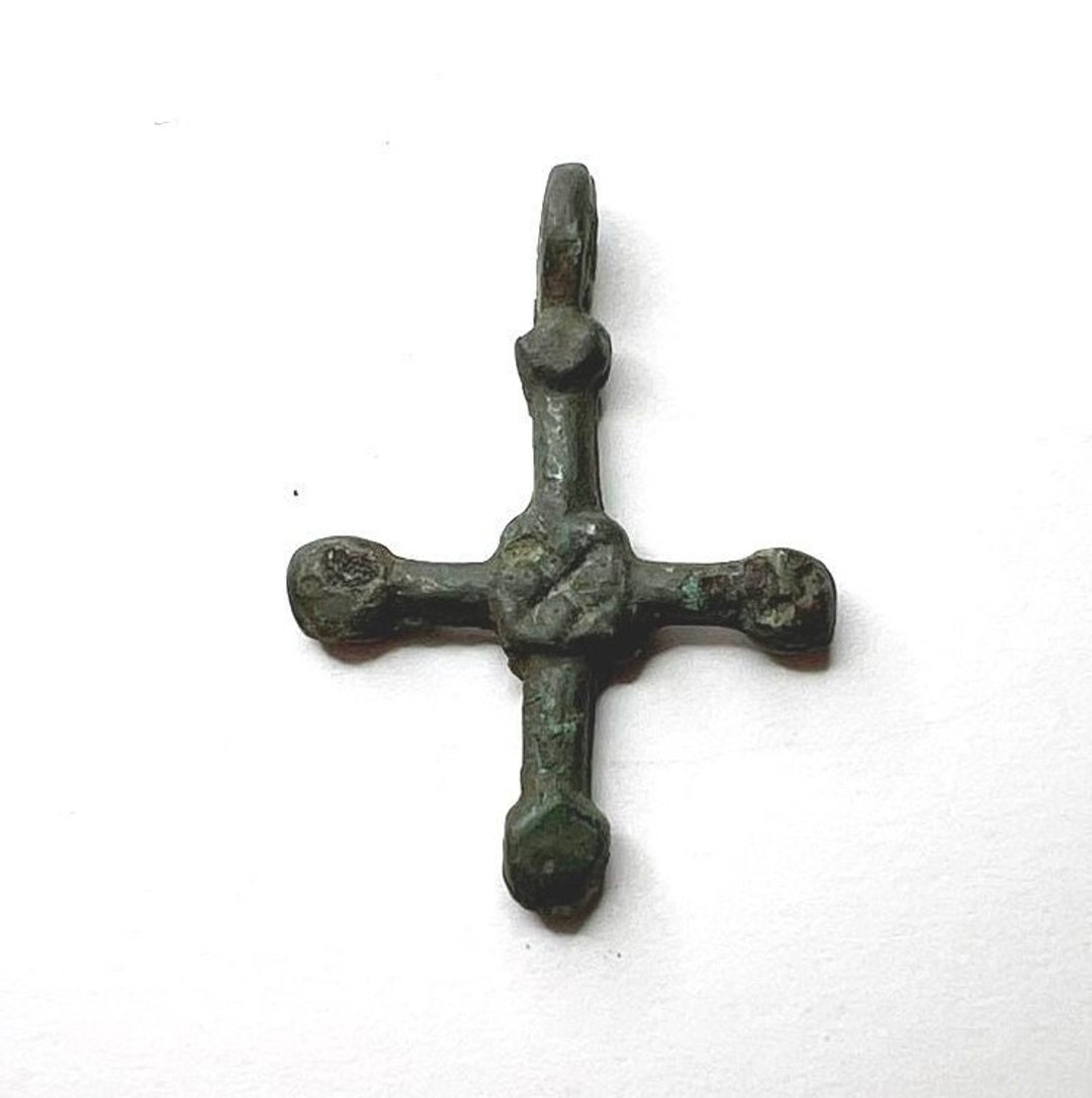 Ancient Medieval Viking Bronze Cross Pendant. Viking Artifacts ...