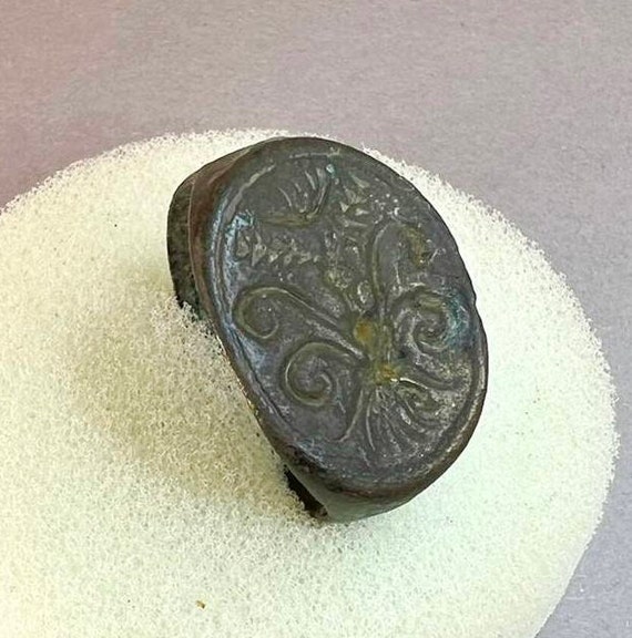 ancient medieval ring with - Gem