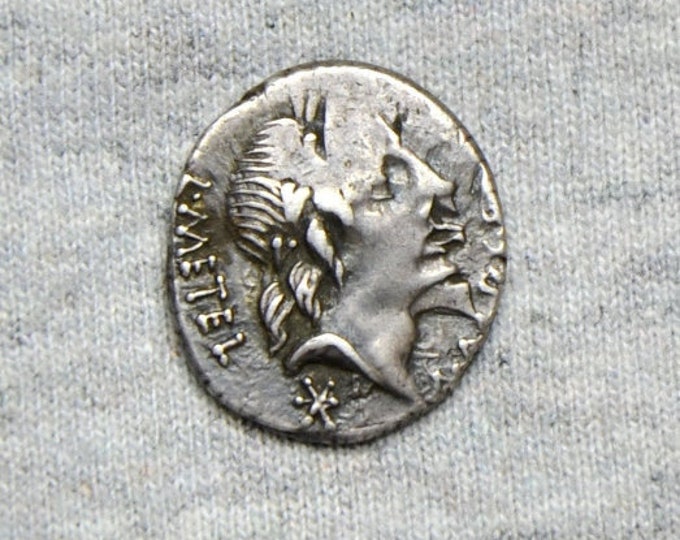 Roman Republic. Gens Caecilia. L.caecilius Metellus. 96 BC Denarius ...
