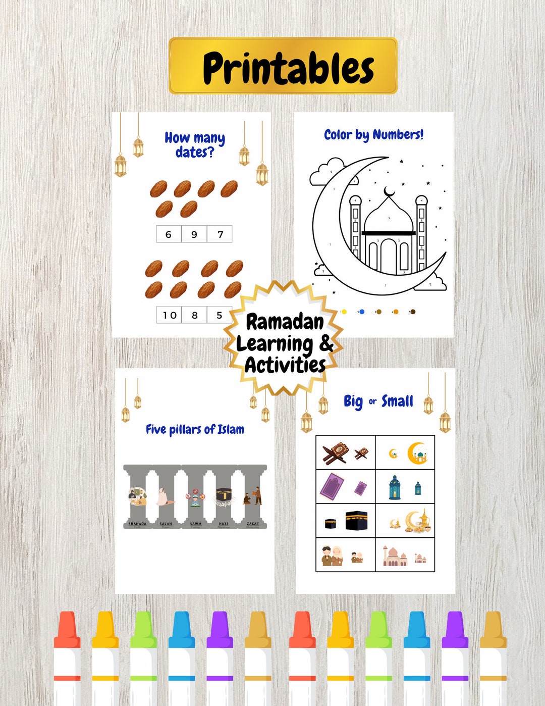 Ramadan Learning Worksheets and Activities; Islam Activities for ...