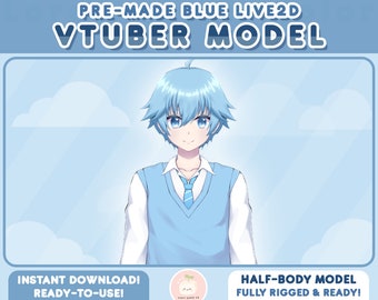 Vtuber Male Model Live2d ready to Use, Premade - Etsy