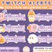 12x Twitch Halloween Cute Purple Poyo Stream Alerts Set | Static Pngs ...