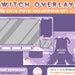 Purple Poyo Cute Halloween Twitch OVERLAY Set | Webcam | Vtuber Overlay ...