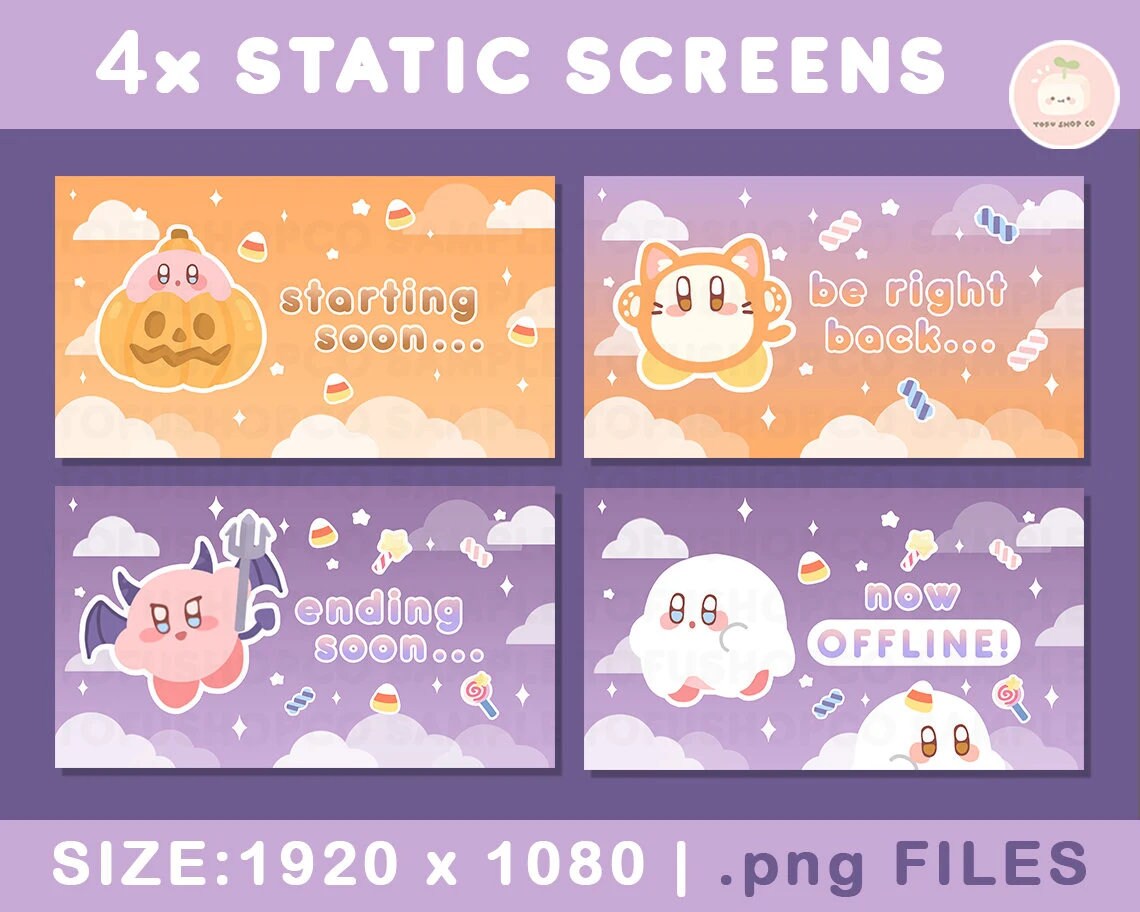 ANIMATED Twitch Halloween Cute Stream Bundle Package - Etsy