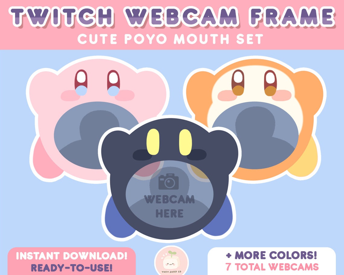 7x Twitch Webcam Frame Shape 7 Colors Stream Camera - Etsy